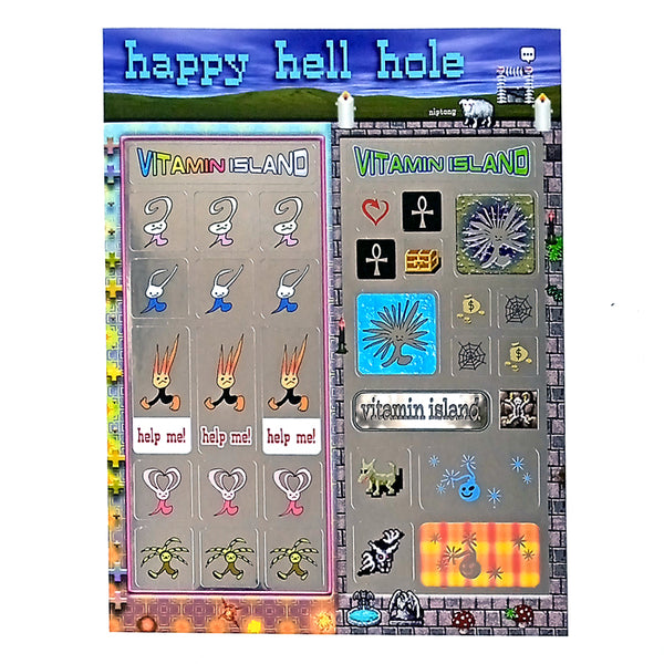 GATOSHOP ★ HAPPY HELL HOLE STICKERS – NIPTONG